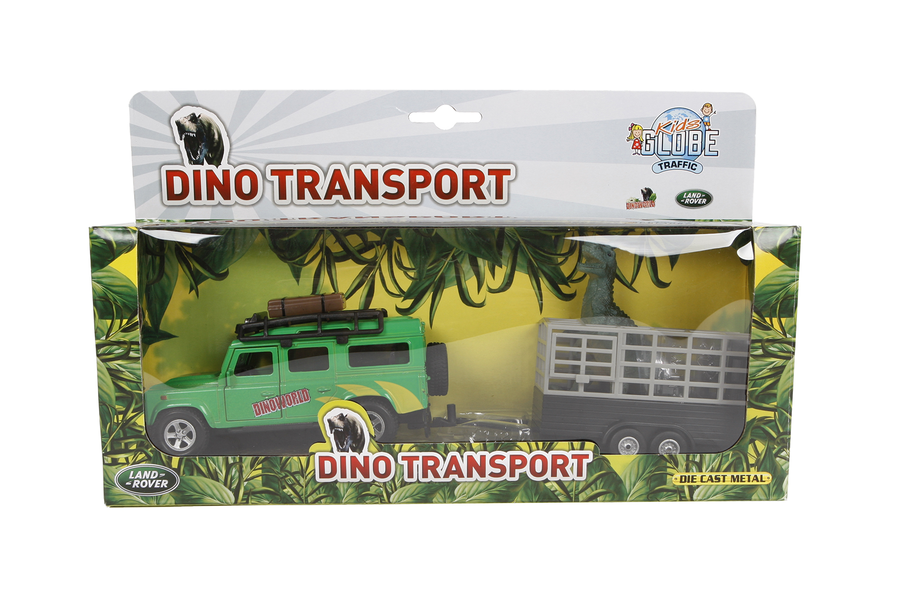 Car Land Rover with hanger and dinosaur – KidsGlobe